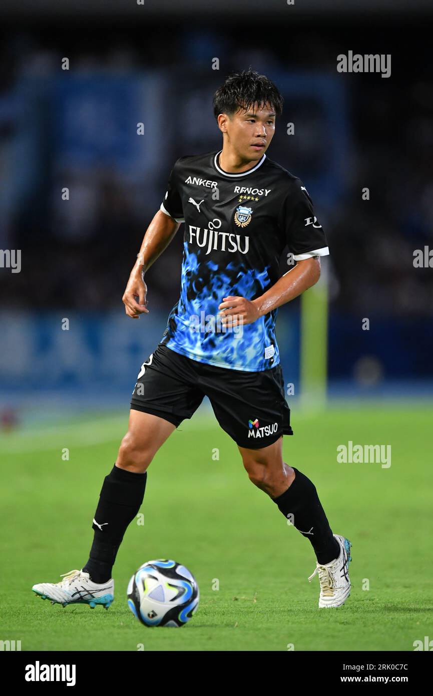 Kanagawa, Japan. 12th Aug, 2023. Kawasaki Frontale's Miki Yamane during the 2023 J1 League match ...