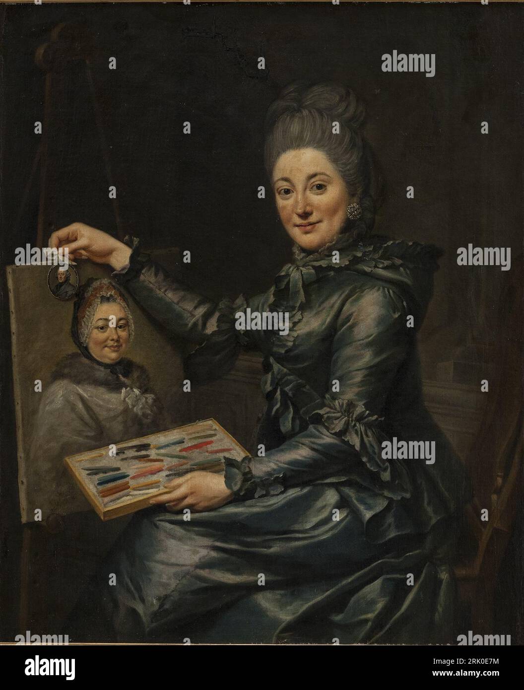 Portrait of the Artist's Daughter Elisabeth, Married Lampe circa 1760 ...