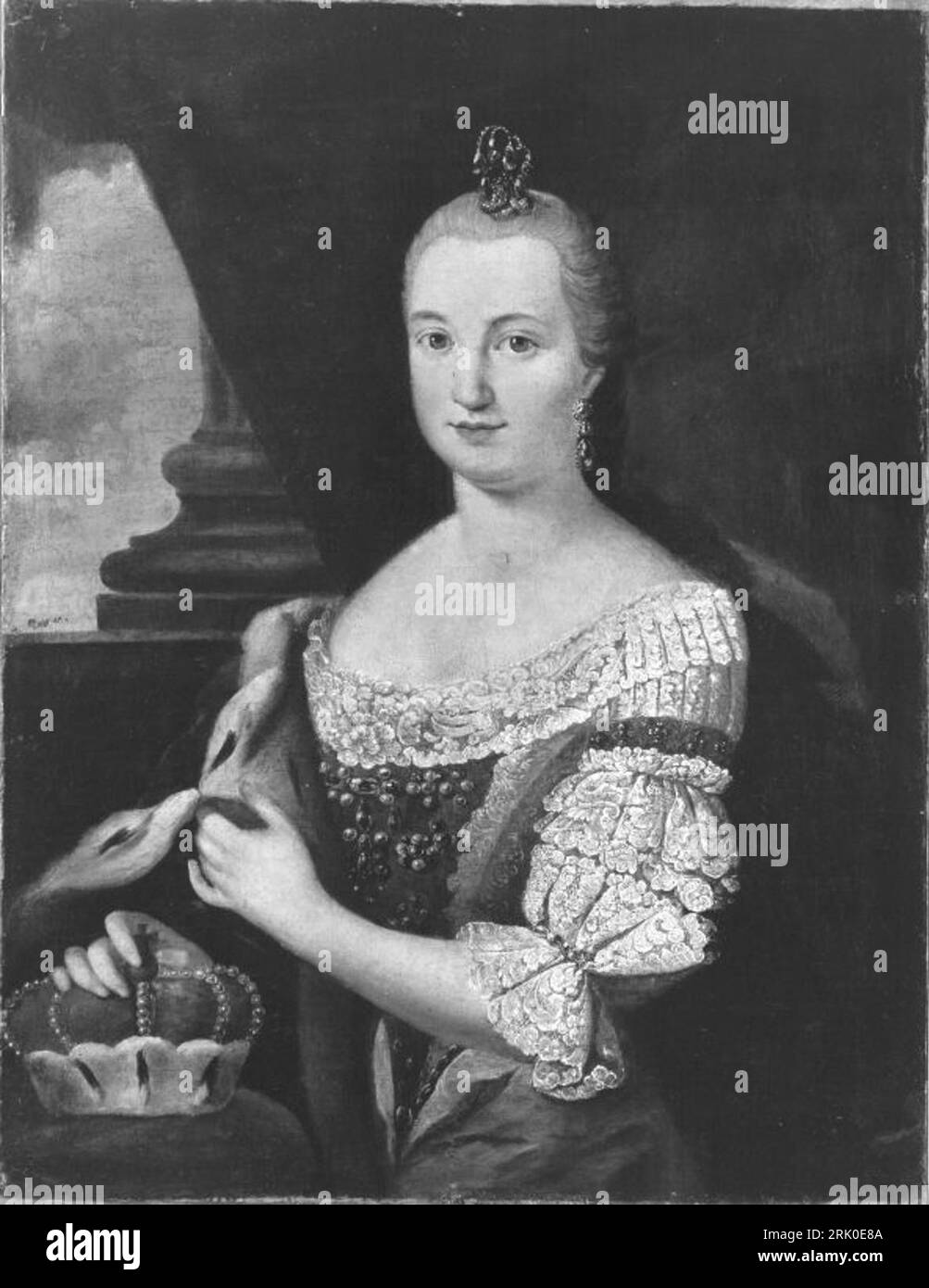 Bildnis der kurfurstin elisabeth auguste von pfalz bayern hi-res stock ...