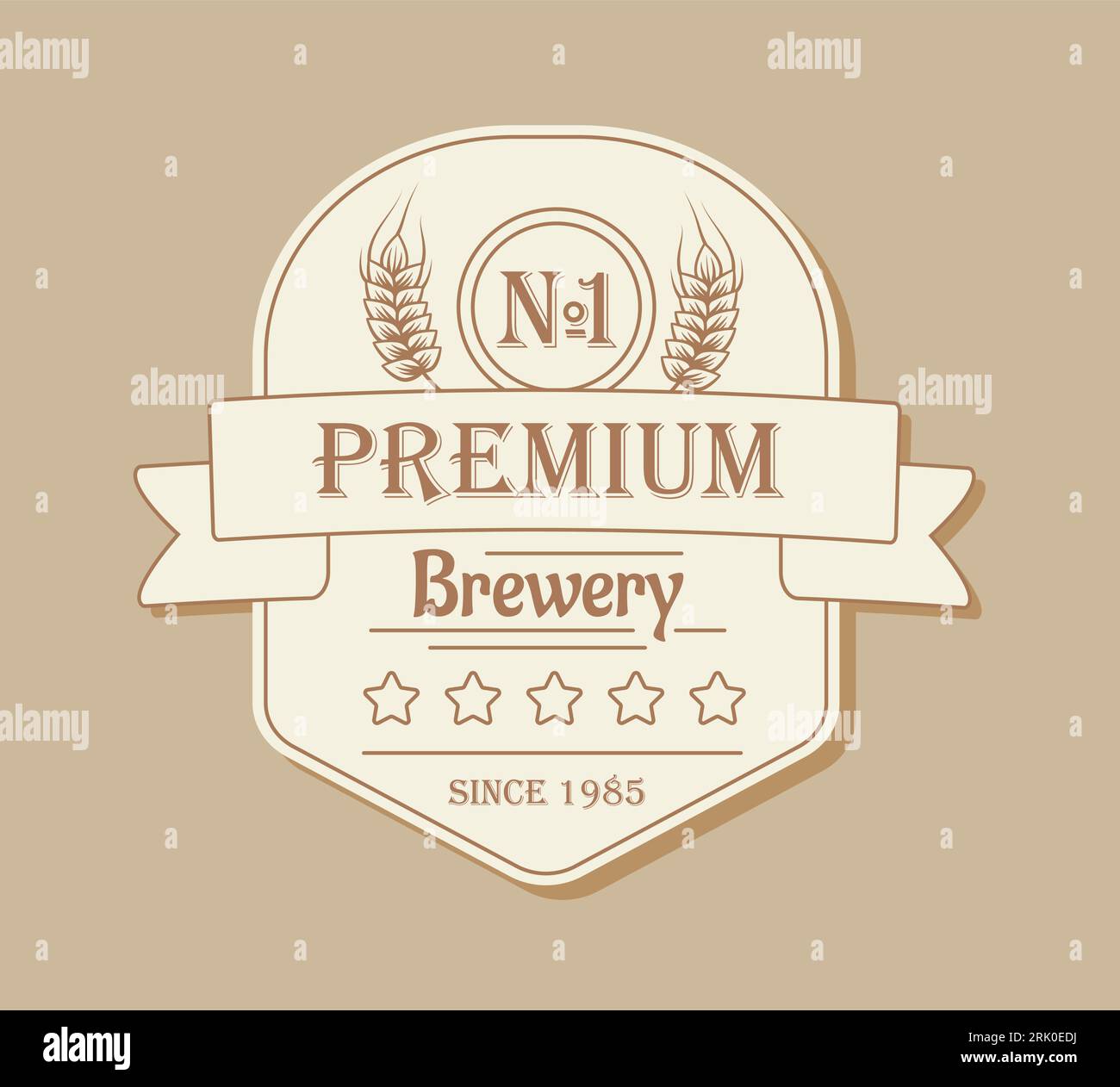 Premium beer label vector concept Stock Vector Image & Art - Alamy