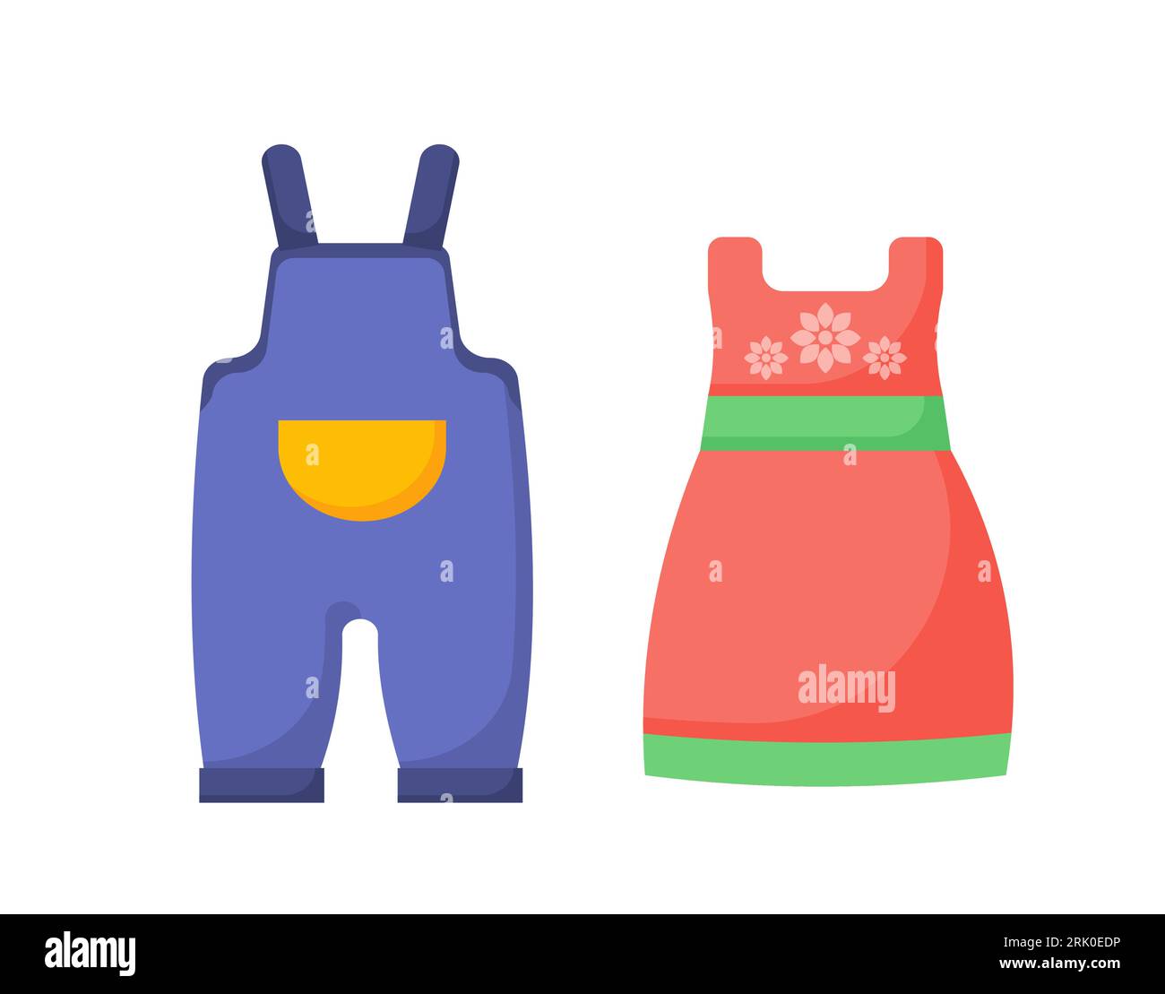 Baby clothes set concept Stock Vector Images - Alamy