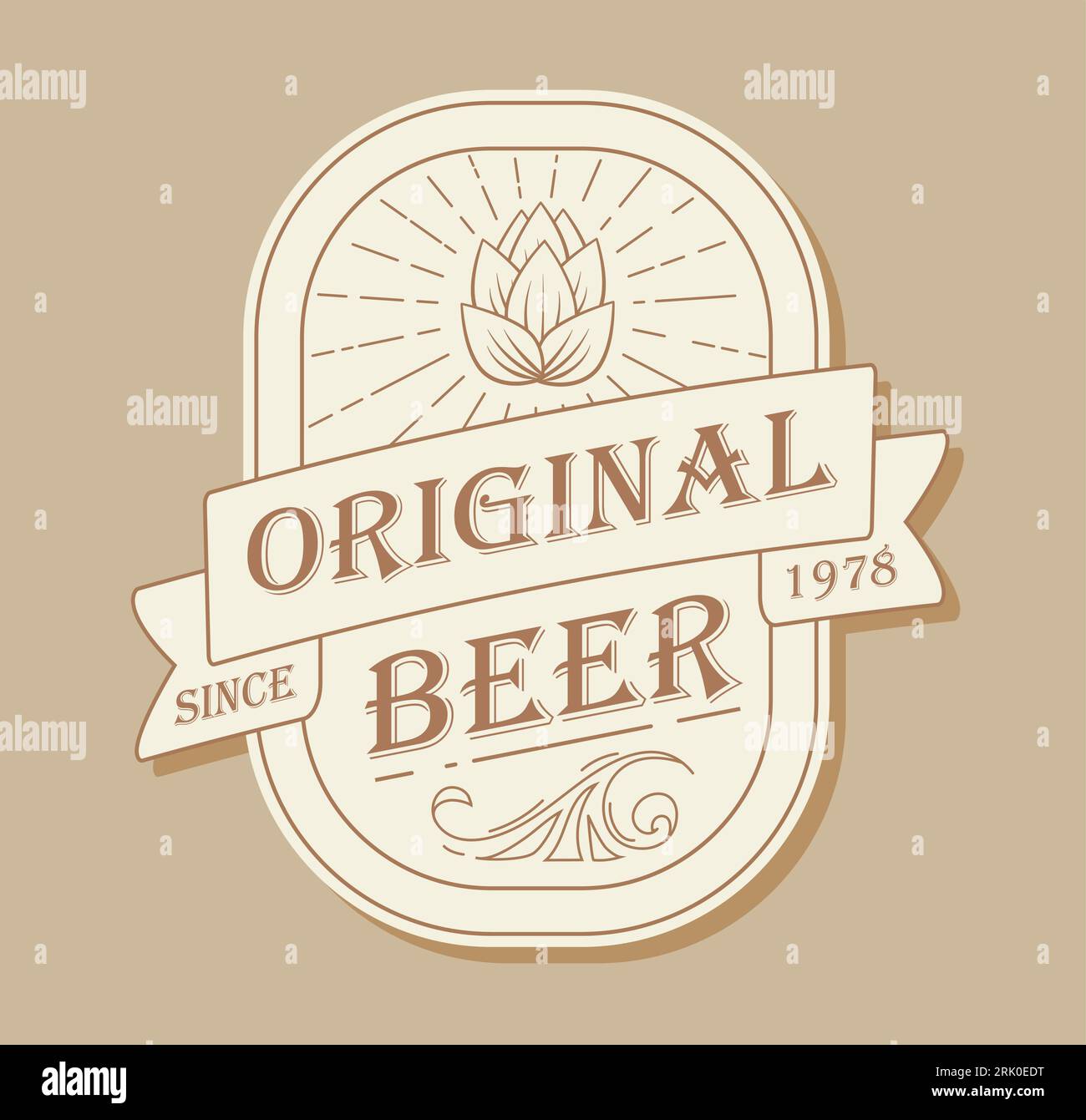 Premium beer label vector concept Stock Vector Image & Art - Alamy