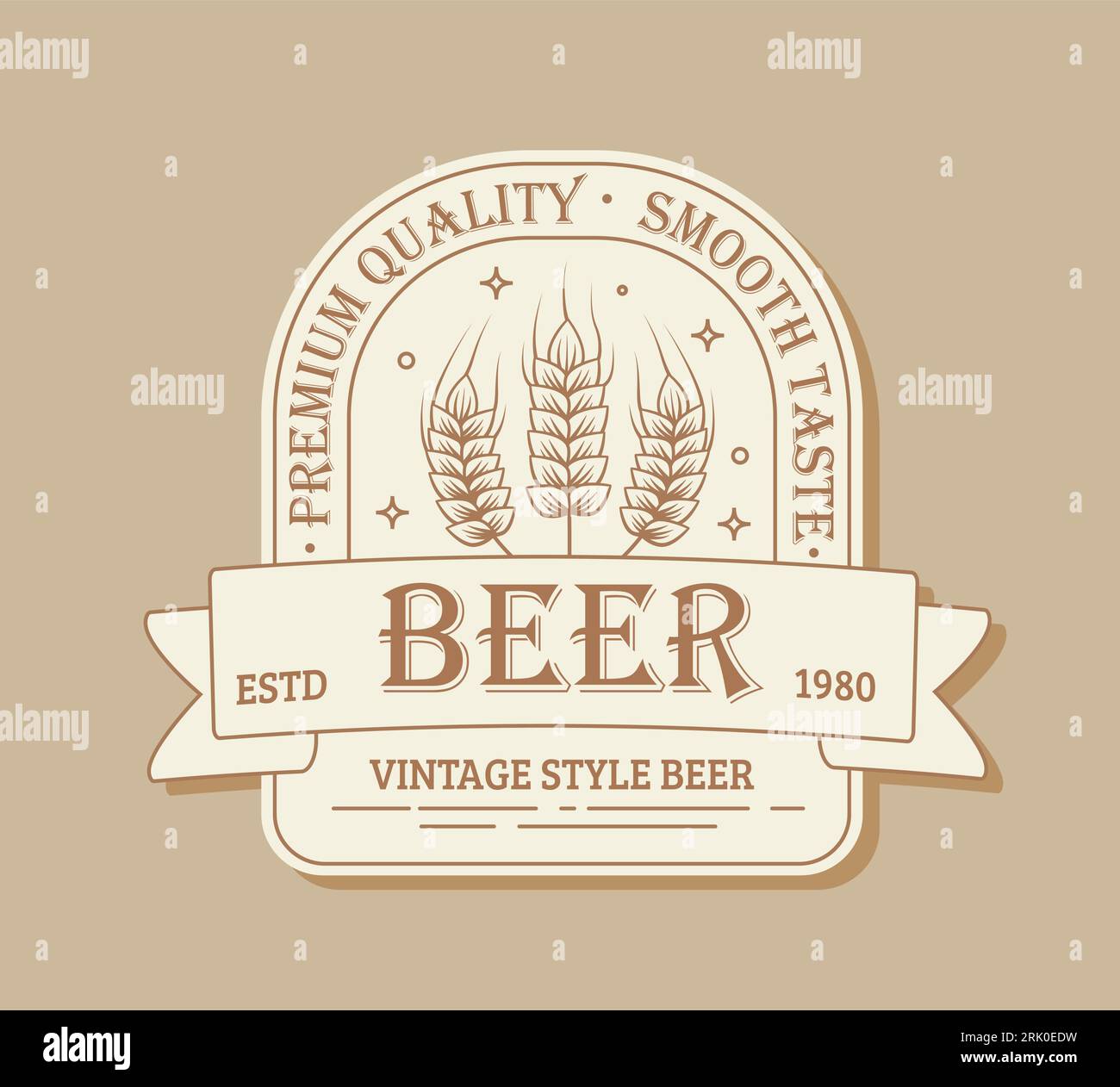 Premium beer label vector concept Stock Vector Image & Art - Alamy