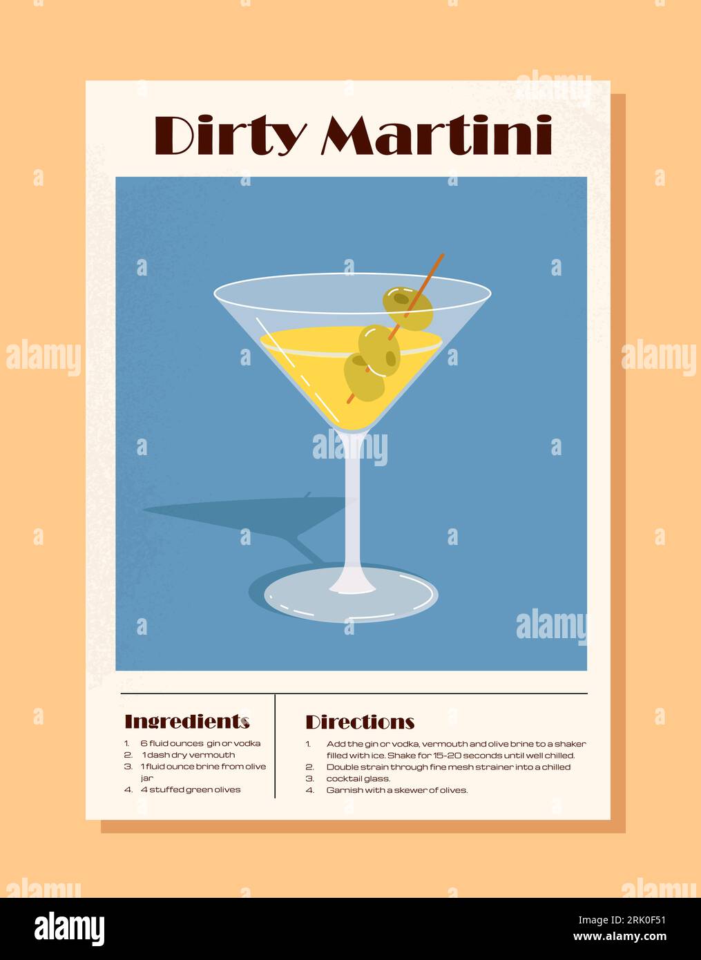 Cocktail recipe vector banner Stock Vector Image & Art - Alamy