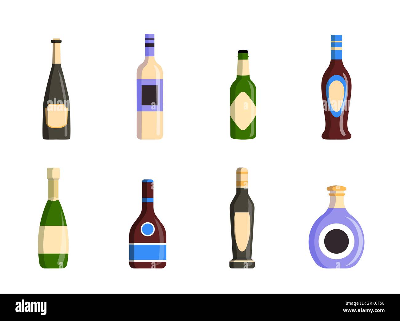 Set of alcoholic bottles vector Stock Vector Image & Art - Alamy Set of alcoholic bottles vector Stock Vector Image & Art - Alamy