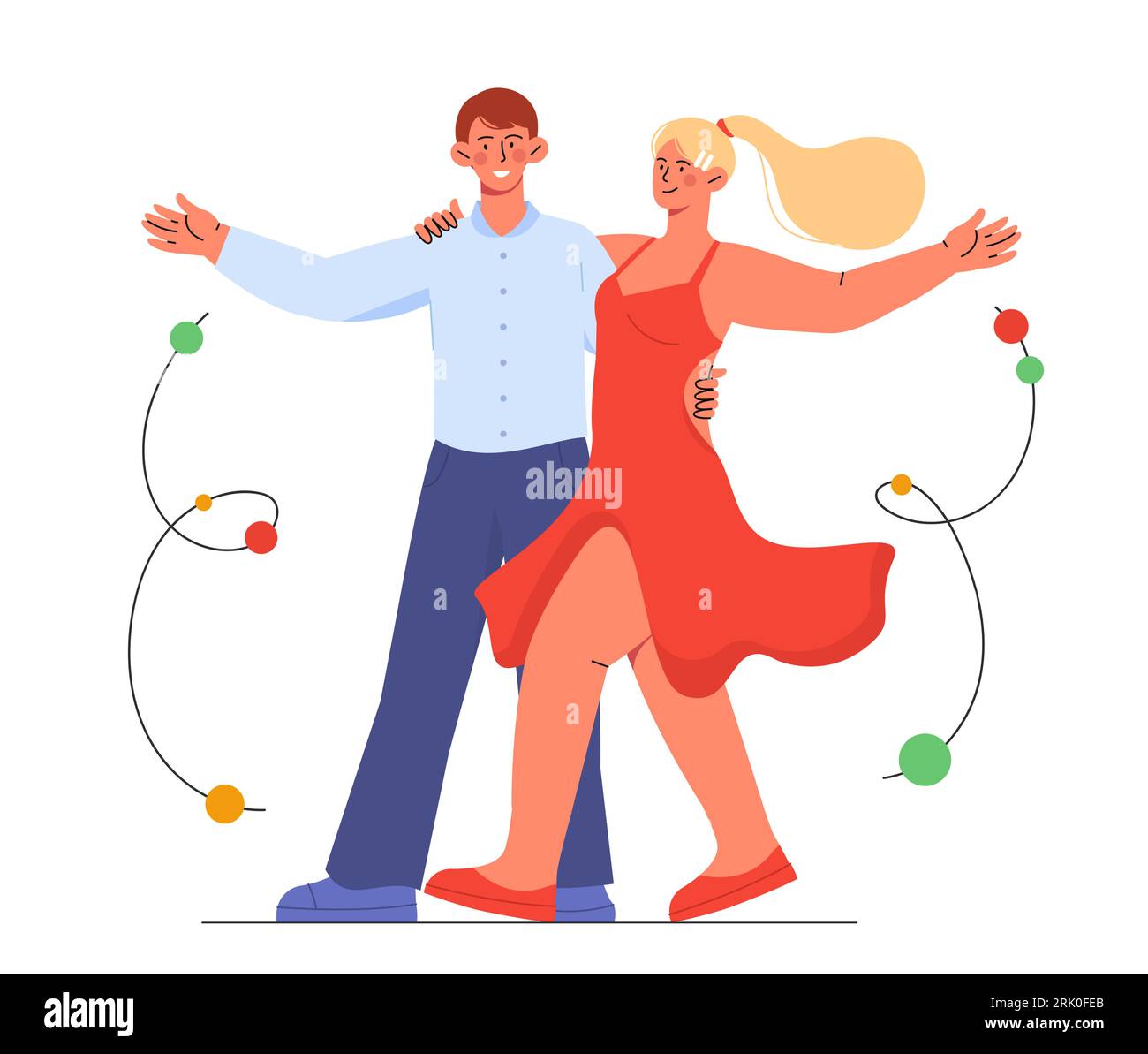 Couple dancing together vector concept Stock Vector Image & Art - Alamy