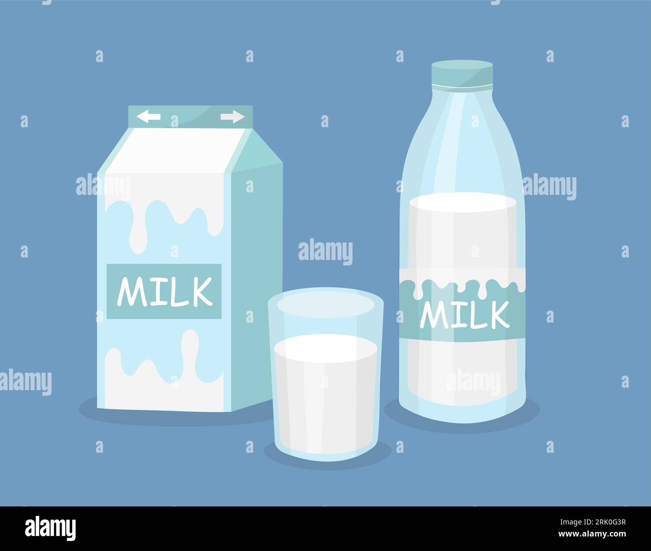 Set of milk packaging vector concept Stock Vector Image & Art - Alamy
