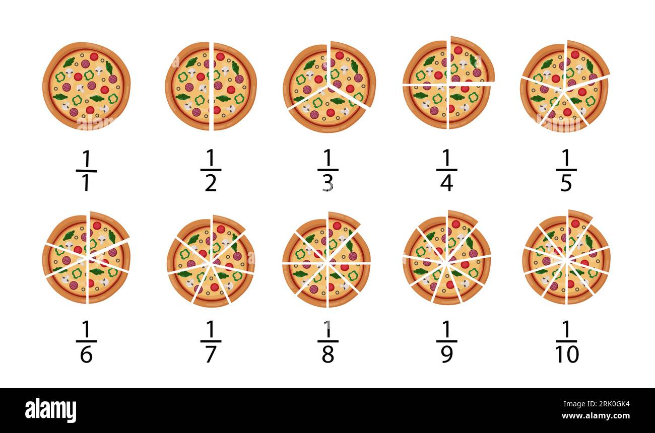 Infographic of cutting pizza vector concept Stock Vector Image & Art ...