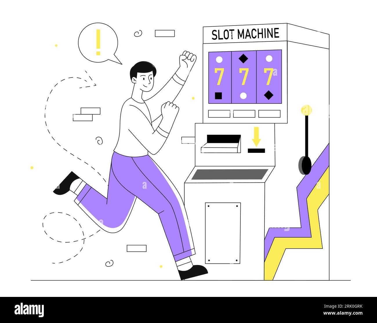 Slot machine coins Stock Vector Images - Alamy