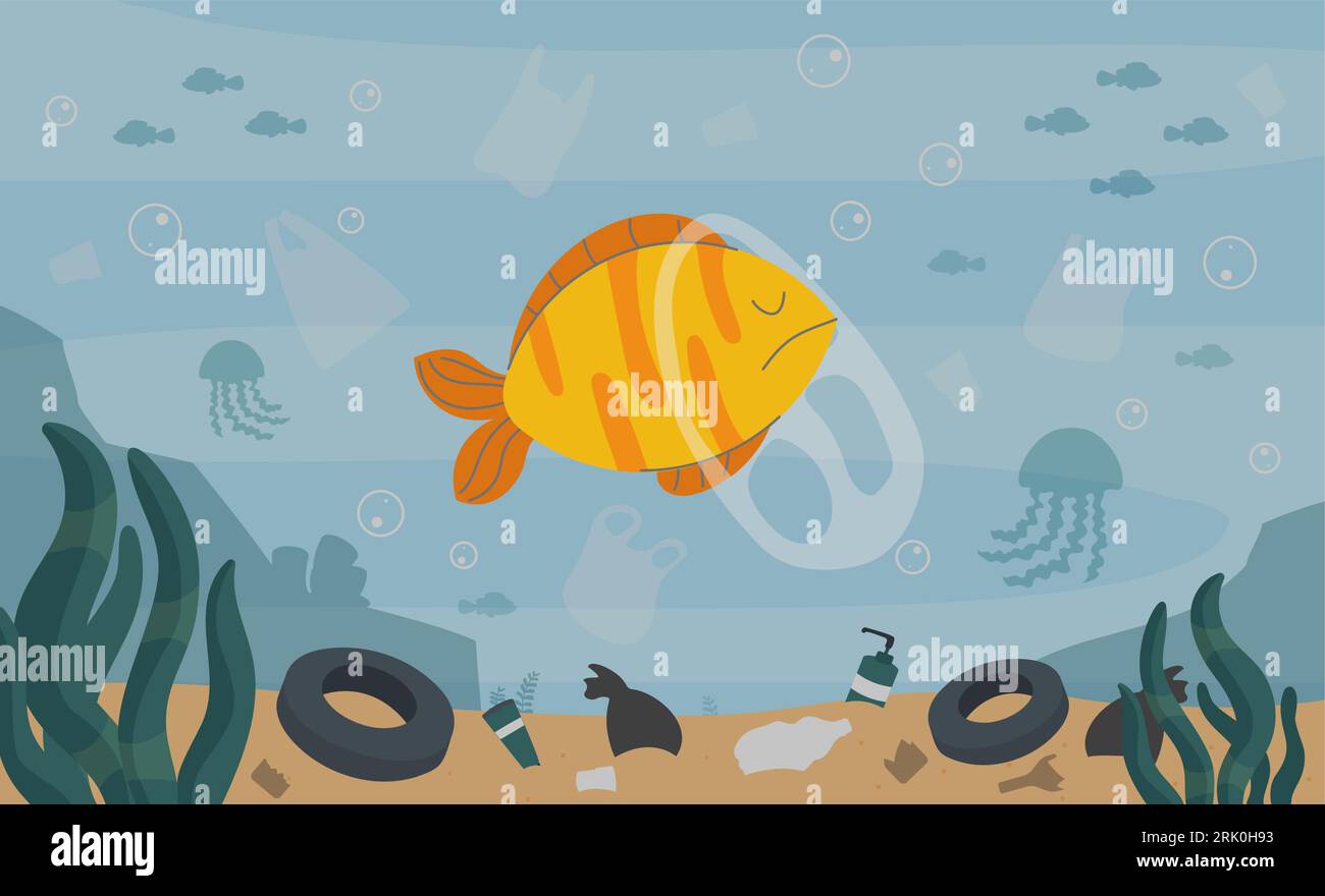 Water pollution vector concept Stock Vector Image & Art - Alamy