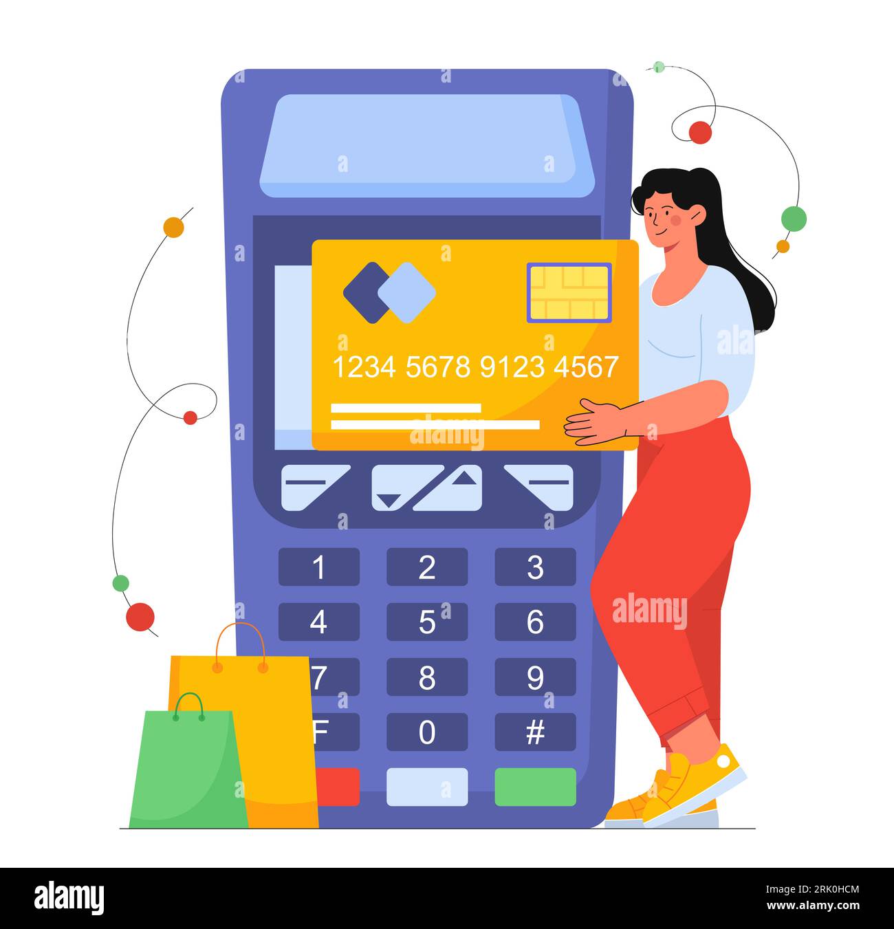 Woman with atm terminal vector concept Stock Vector Image & Art - Alamy