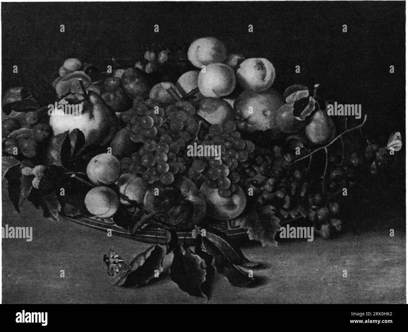 Still life with a platter of grapes on a table circa 1650 by Roelof ...