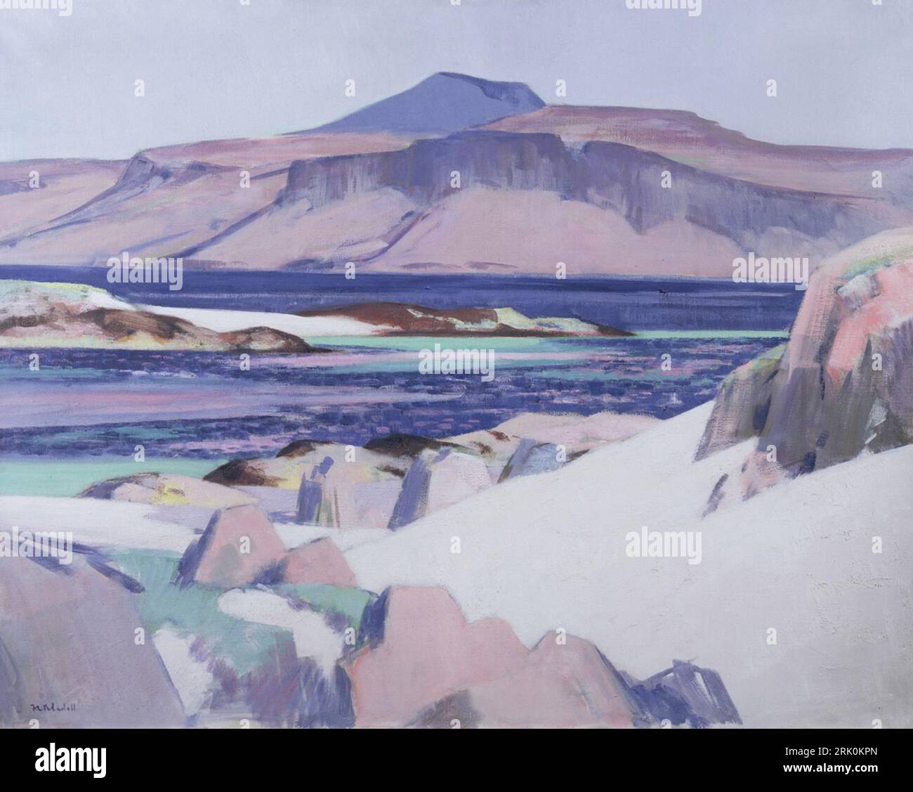 Ben More in the Isle of Mull, Inner Hebrides by Francis Cadell Stock ...