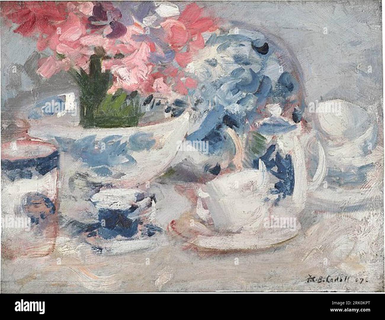 White, Pink and Blue 1907 by Francis Cadell Stock Photo - Alamy