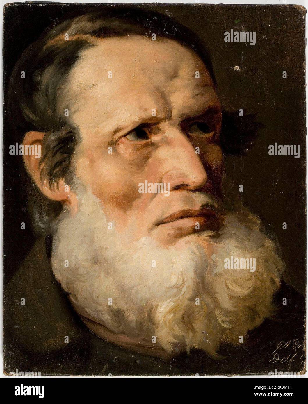 Huvud, studie 1854 by Anders Ekman Stock Photo - Alamy
