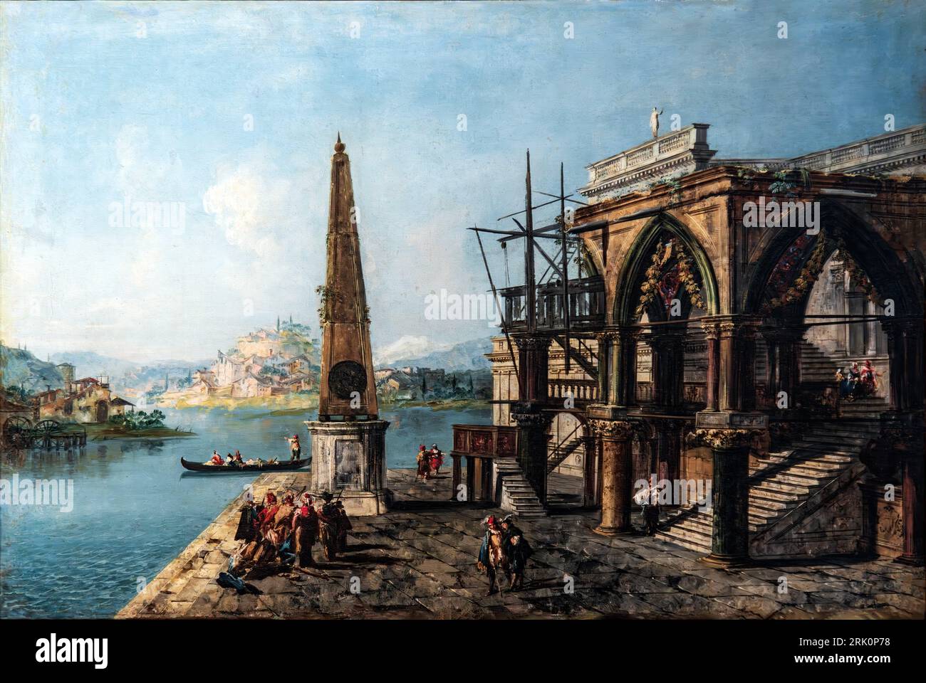 Fantasy View circa 1741 by Michele Marieschi Stock Photo - Alamy