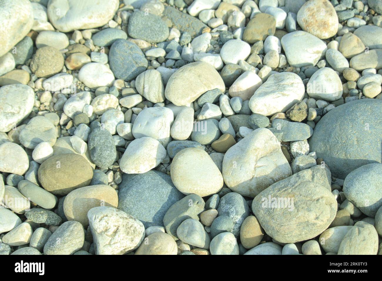 Stones of different shapes and colors Stock Photo - Alamy