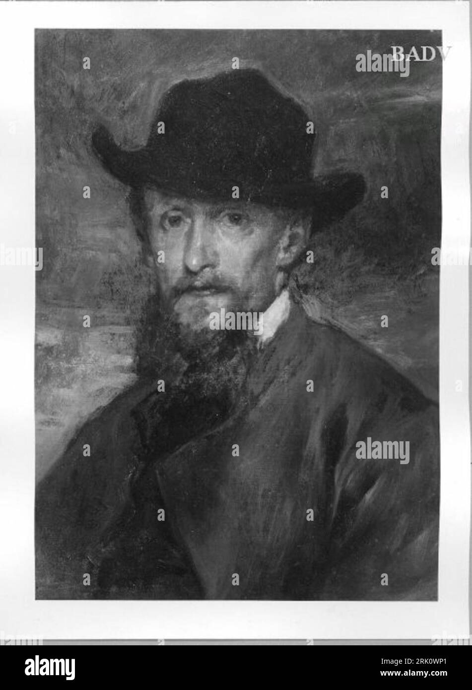 Männliches Bildnis mit Hut, Maler Reinherz circa 1864 by Wilhelm von ...