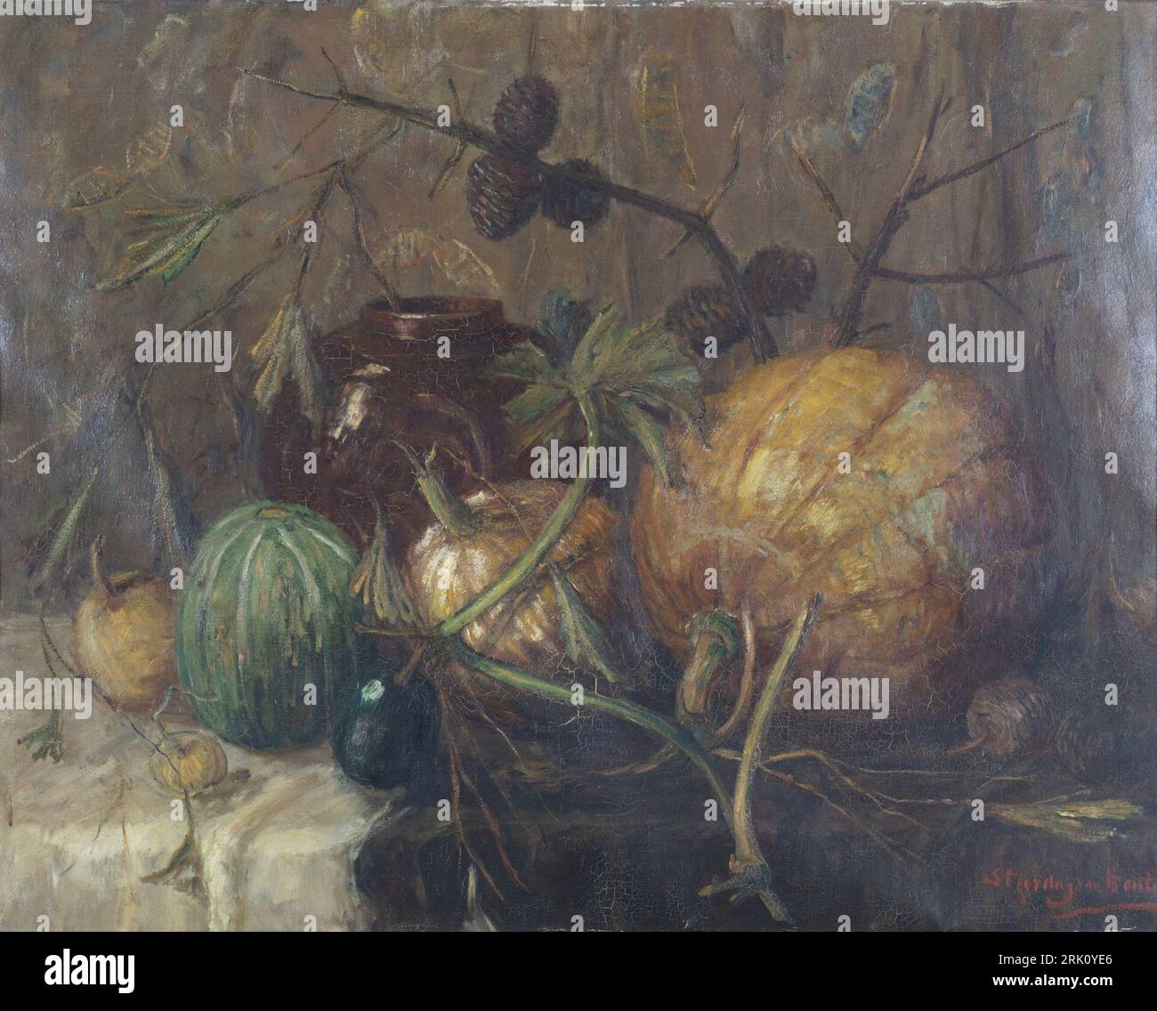 Kalebassen between 1854 and 1909 by Sina Mesdag-van Houten Stock Photo ...