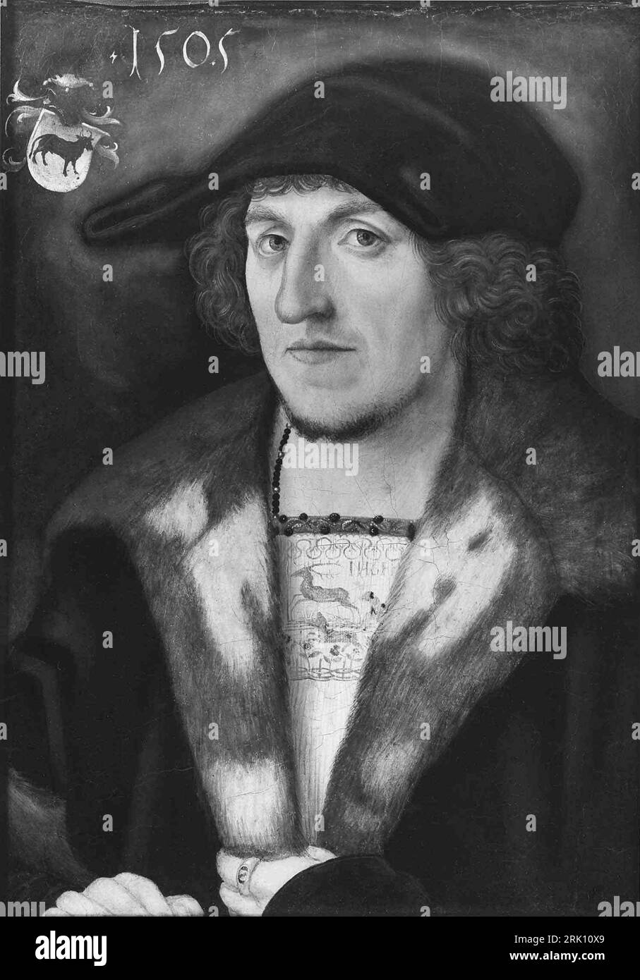Bildnis des Hans oder Lukas Rem by Leonhard Beck Stock Photo - Alamy