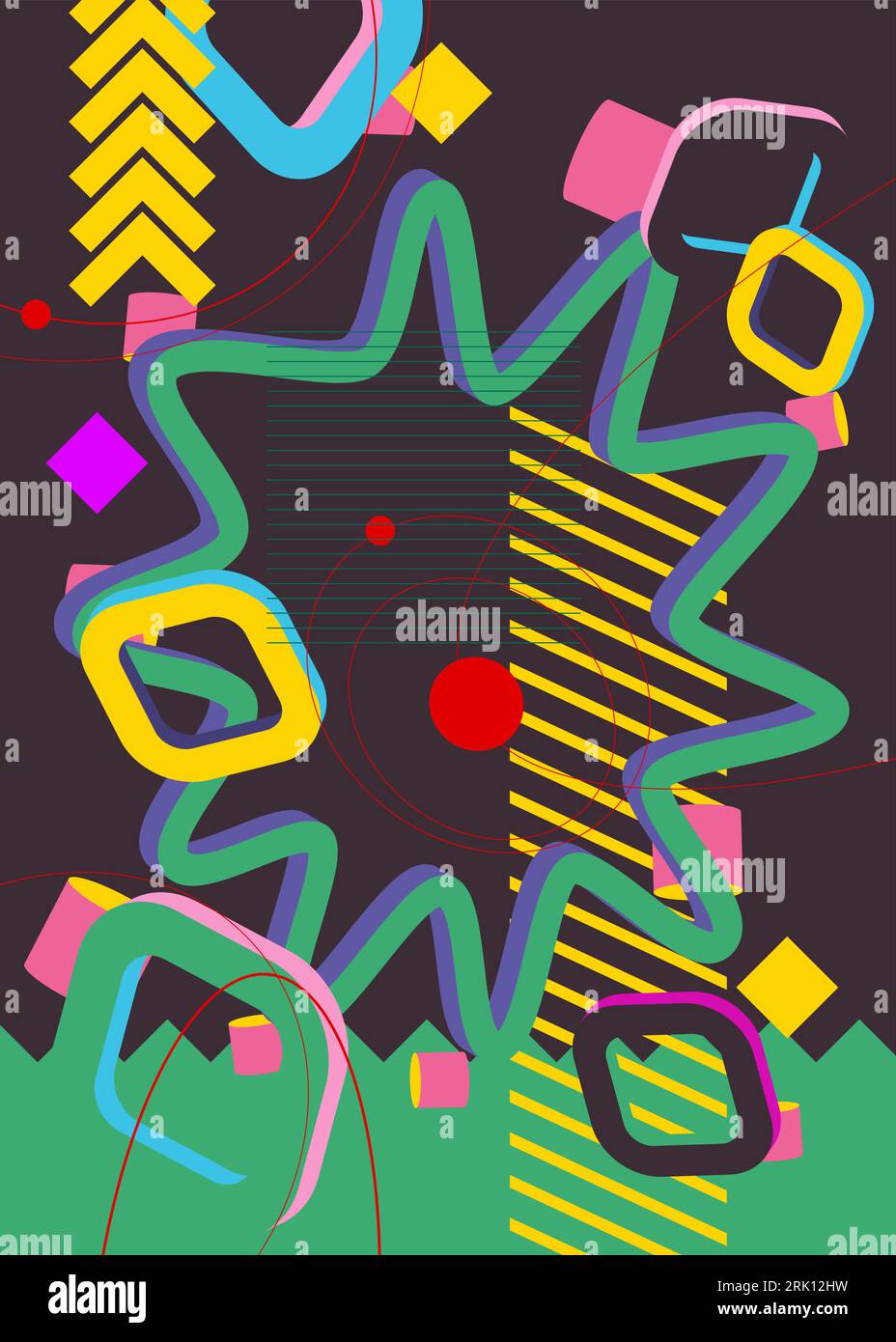 Abstract geometrical graphic deluxe background. Minimal geometric ...