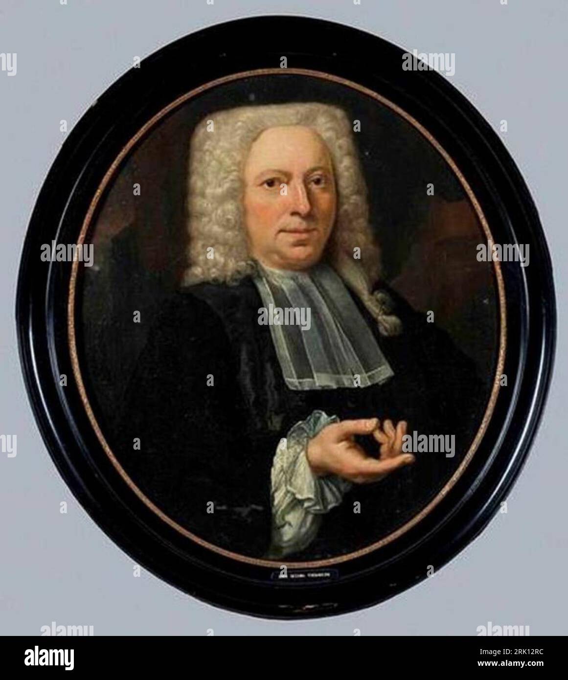 Portrait of Johan Hora 1738 by Jan Abel Wassenbergh Stock Photo - Alamy