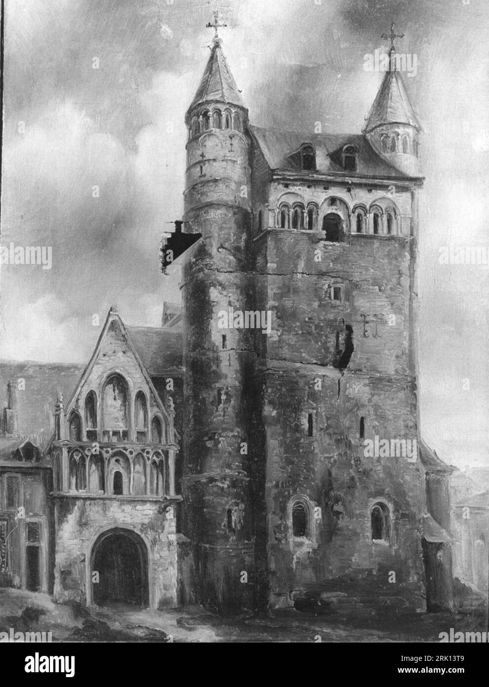 O.L.Vrouwekerk met hoofdportaal by Alexander Schaepkens Stock Photo - Alamy