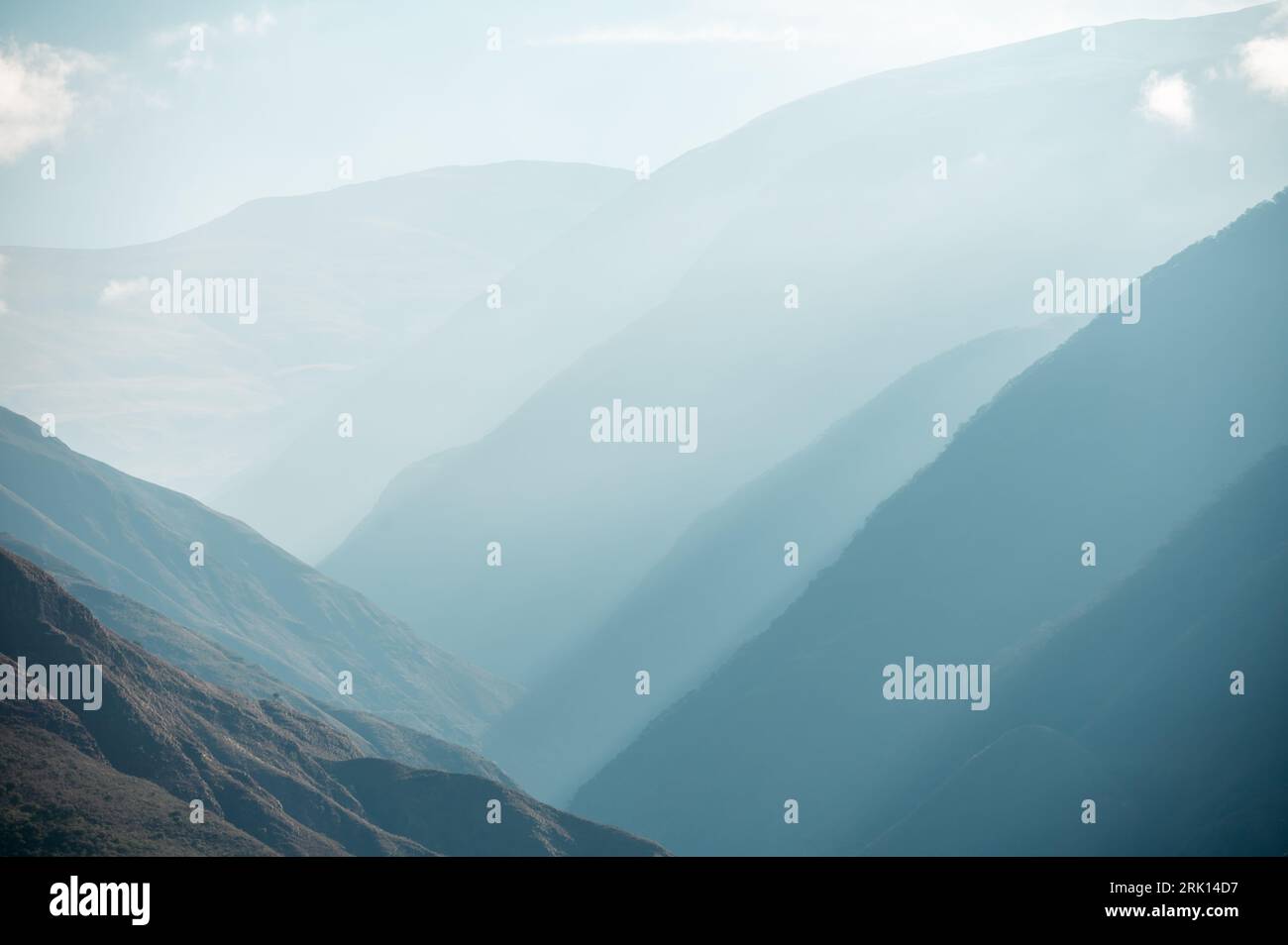 Termas de Reyes viewpoint in the province of Jujuy in the Argentine ...