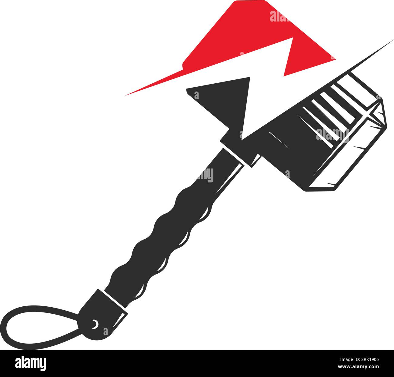 Thor's hammer Stock Vector Images - Alamy