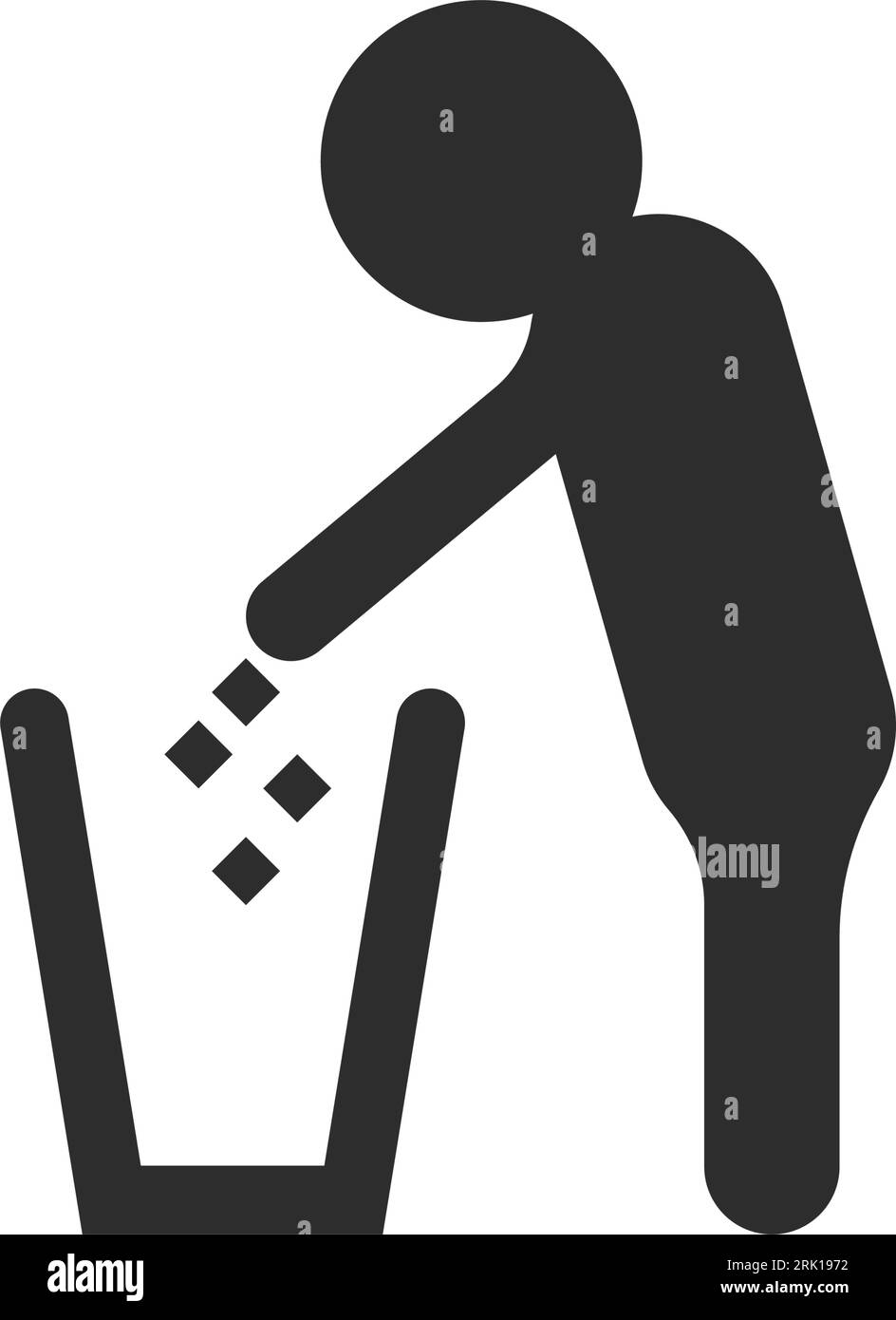 Taking in the trash Stock Vector Images - Alamy