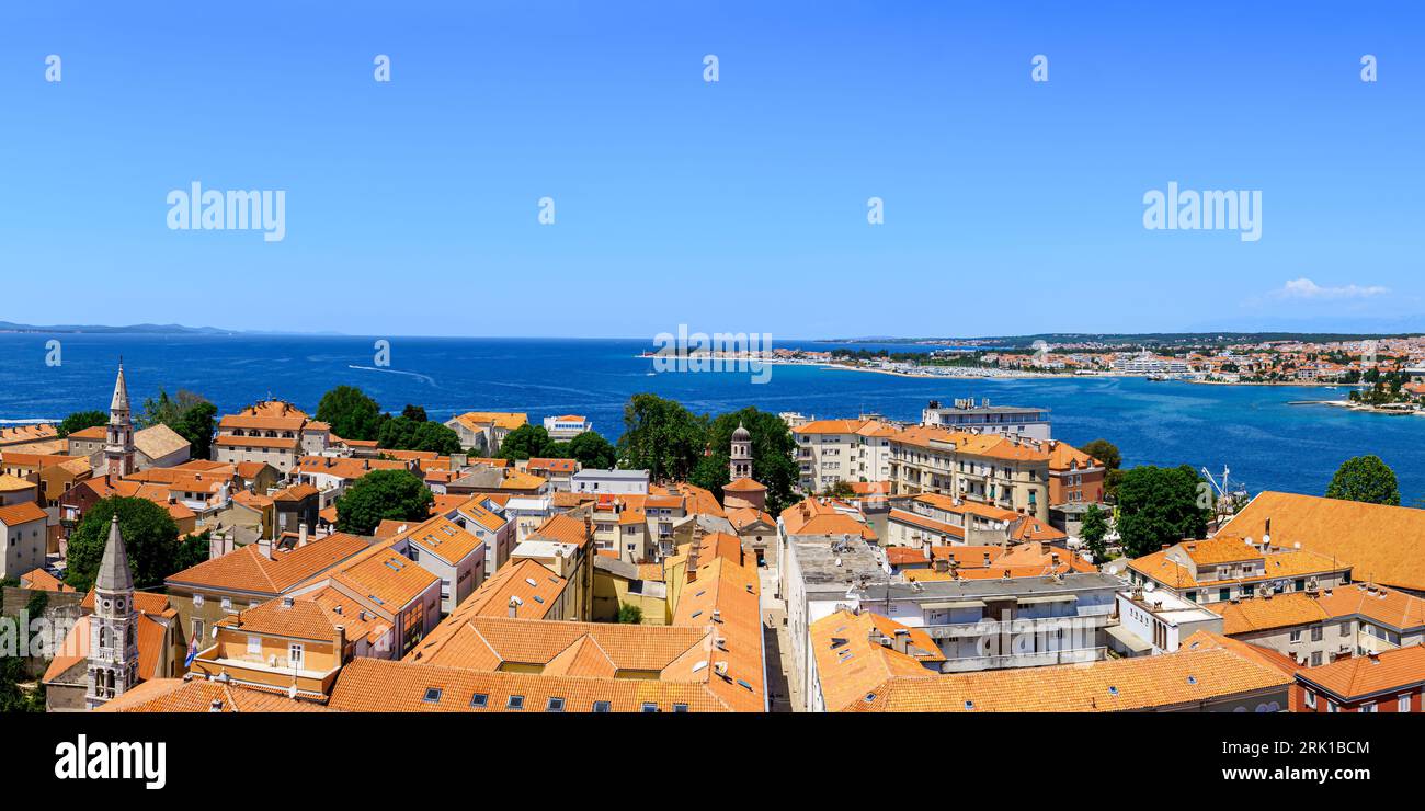 Old town of Zadar panoramic view, Dalmatia, Croatia Stock Photo - Alamy