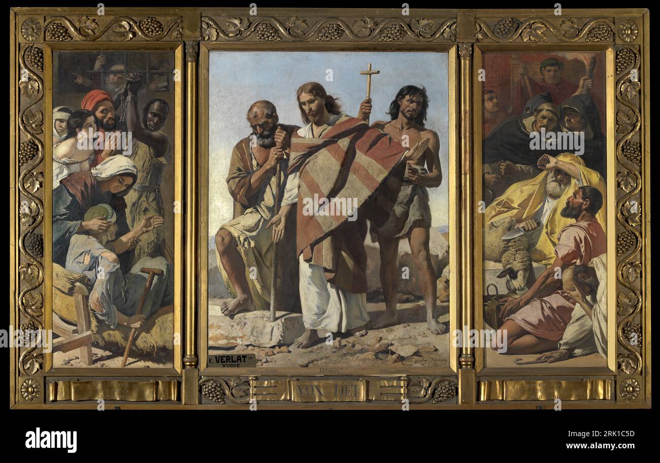 Vox Dei circa 1877 by Charles Verlat Stock Photo - Alamy