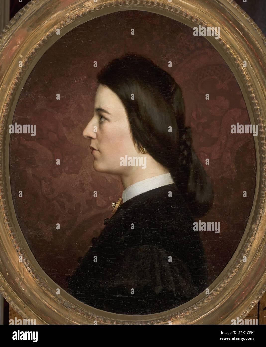 Portrait of Maria Sawiczewska, artist’s sister by Artur Grottger Stock ...