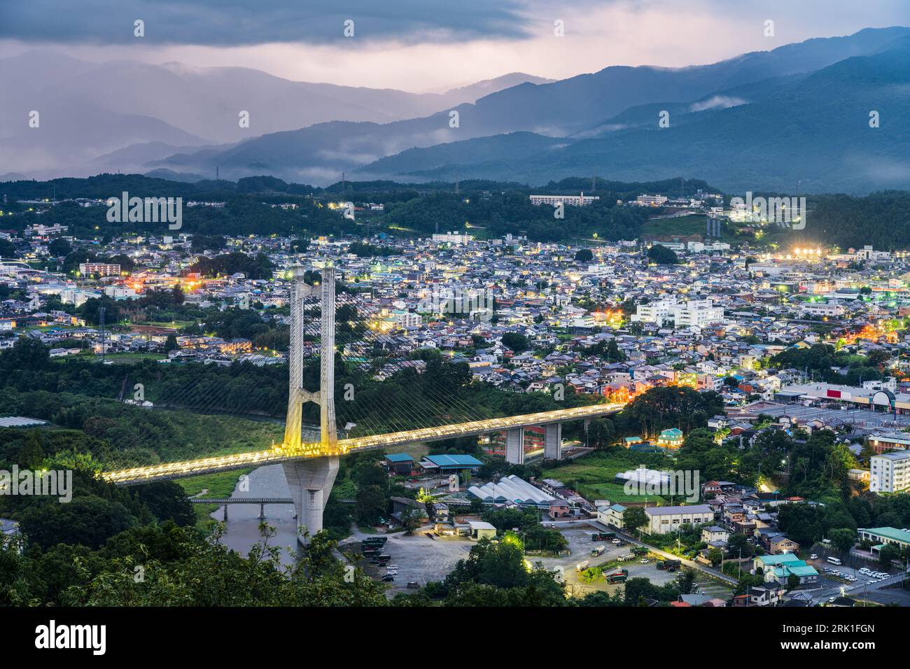 Chichibu, Saitama, Japan at twilight Stock Photo - Alamy