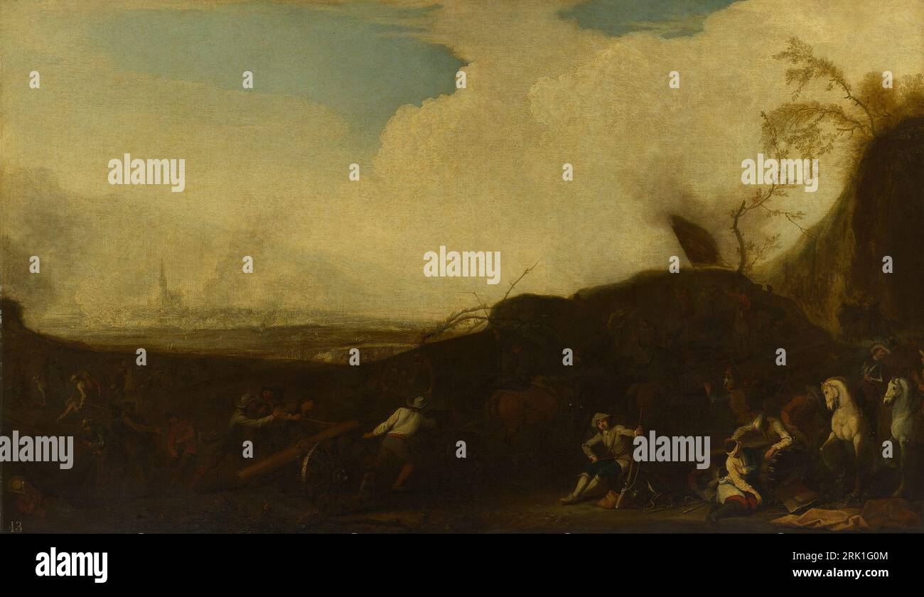 Besieging a Town between circa 1690 and circa 1740 by Georg Philipp ...