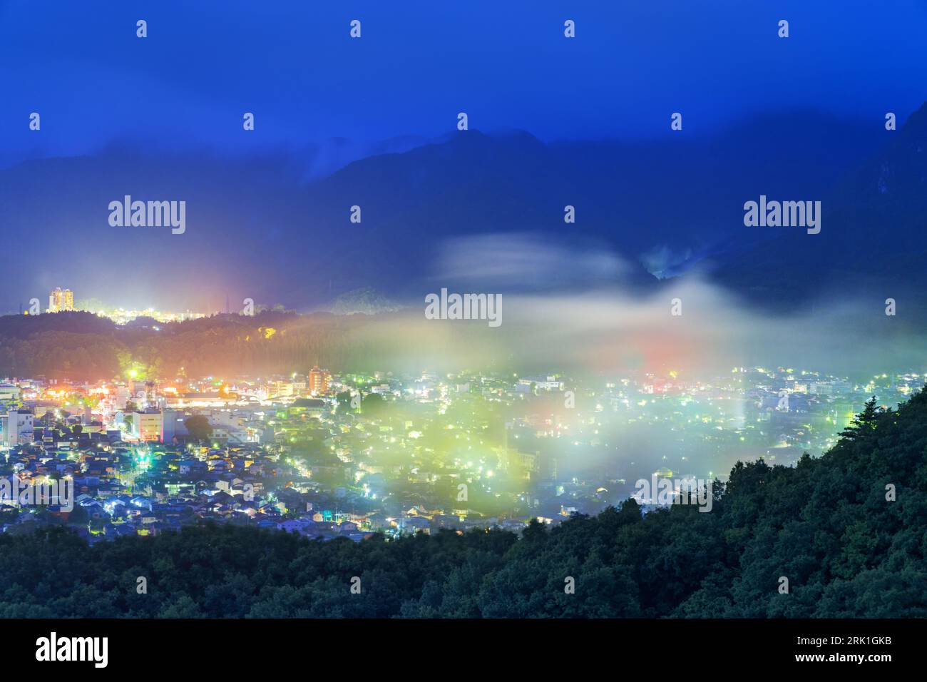 Chichibu, Saitama, Japan at twilight Stock Photo - Alamy