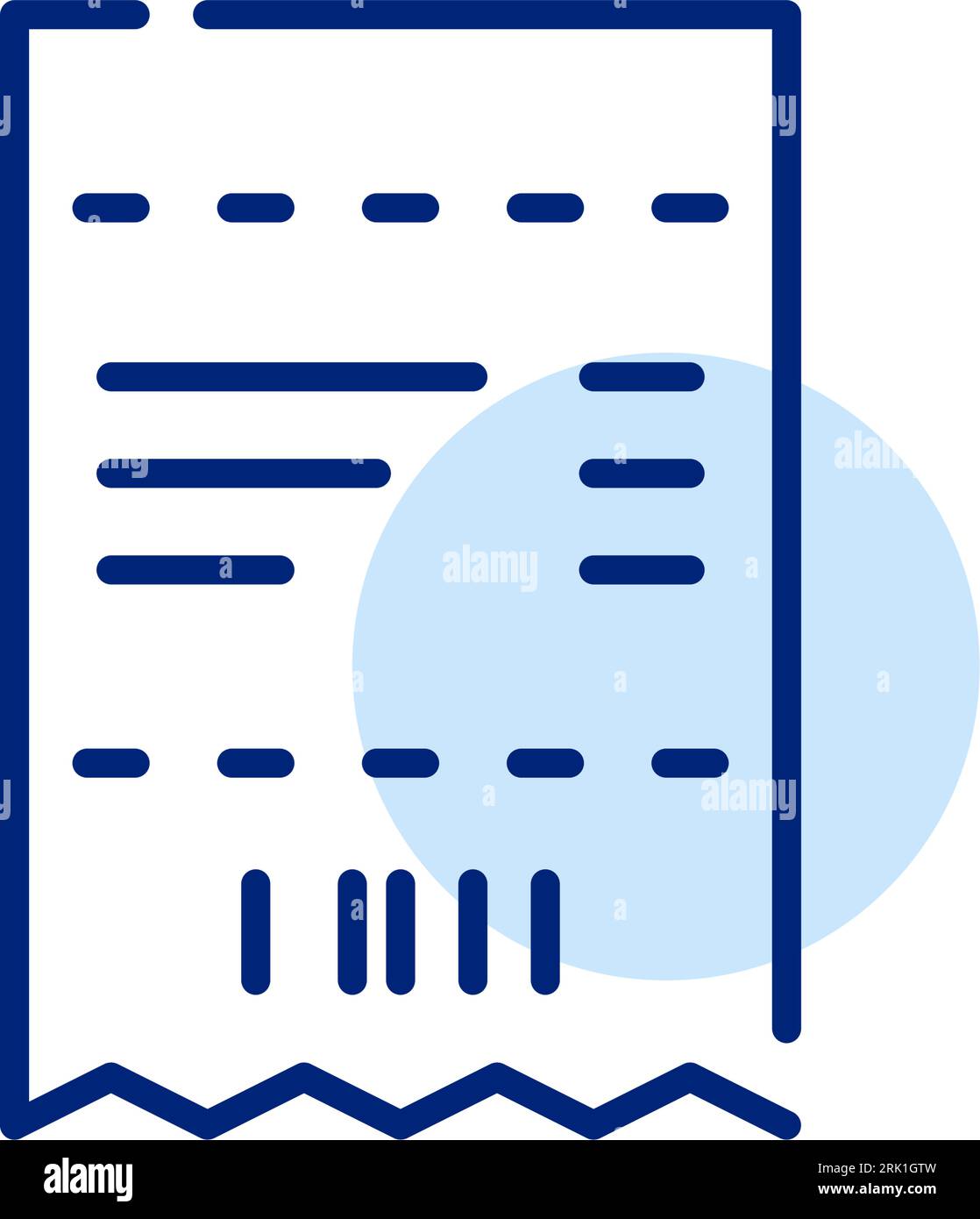 Grocery receipt barcode Stock Vector Images - Alamy