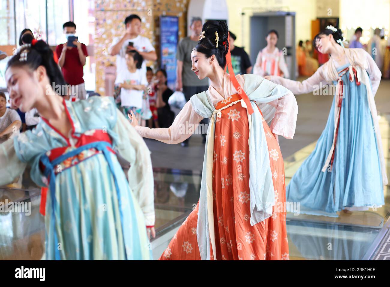 **CHINESE MAINLAND, HONG KONG, MACAU AND TAIWAN OUT** Dancers perform ...