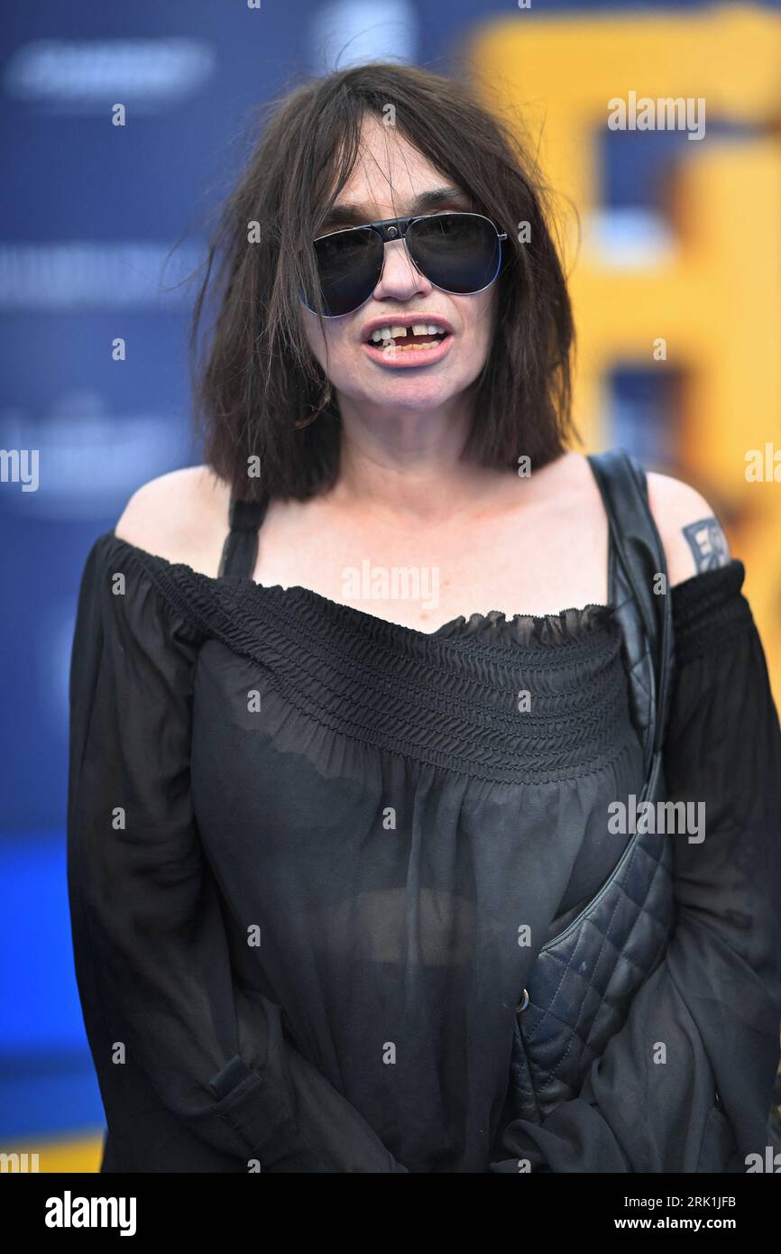 Angouleme, France. 23rd Aug, 2023. French actress Beatrice Dalle poses ...