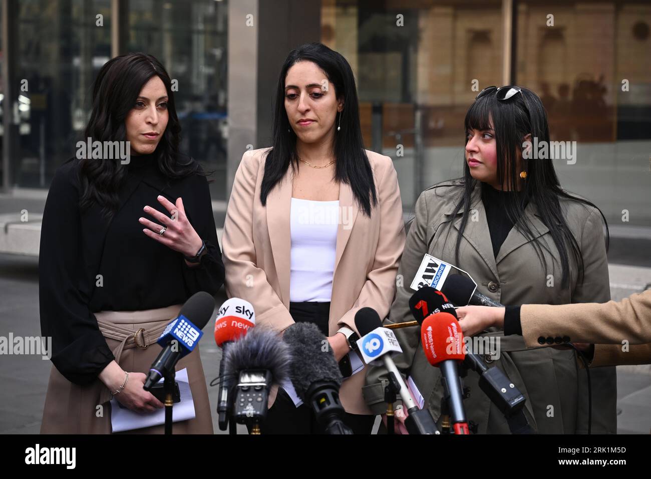 Melbourne, Australia. 24th Aug, 2023. (L-R) Nicole Meyer, Elly Sapper ...