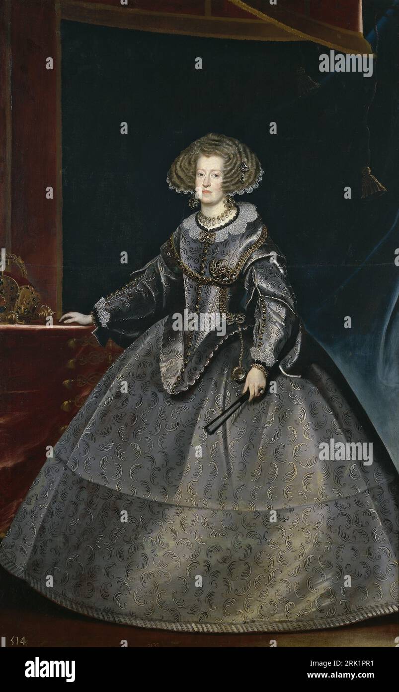 María of Austria Queen of Hungary c. 1635 by Frans Luycx Stock Photo ...