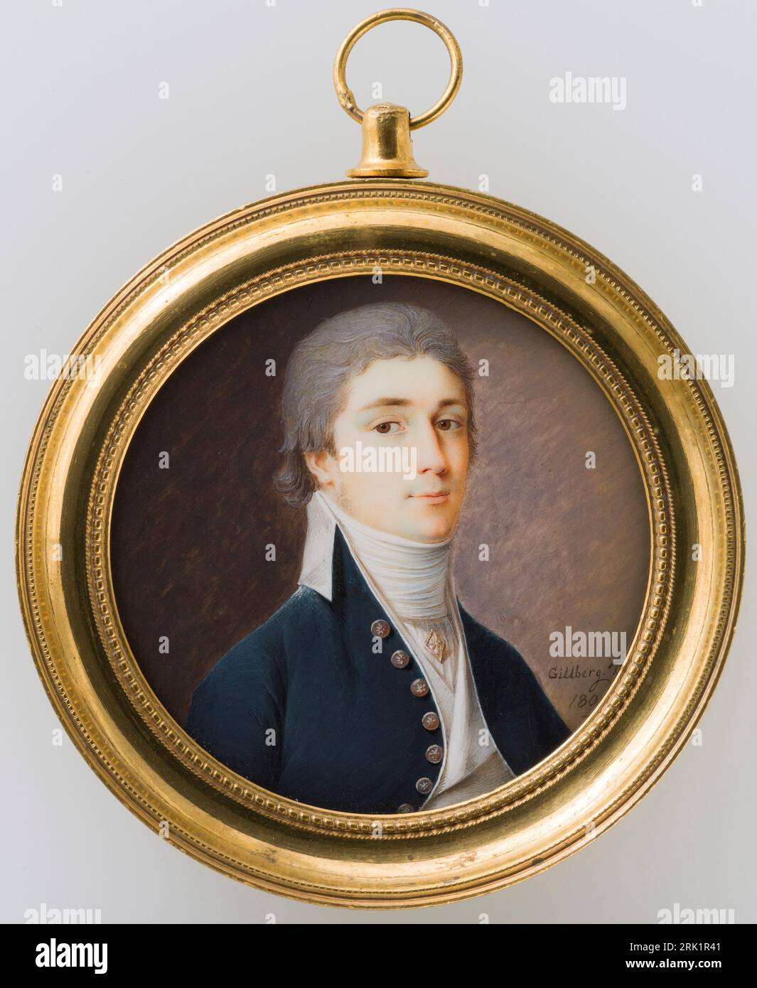 Lieutenant colonel C. G. Bäck by Jacob Axel Gillberg Stock Photo - Alamy