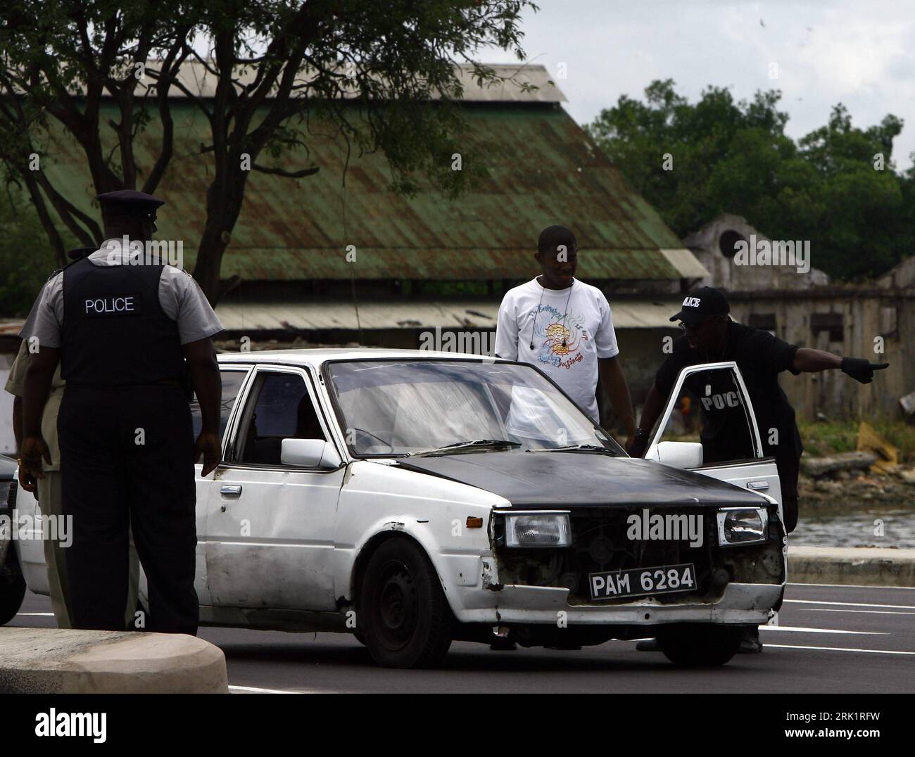 Trinidad and tobago police car hi-res stock photography and images - Alamy