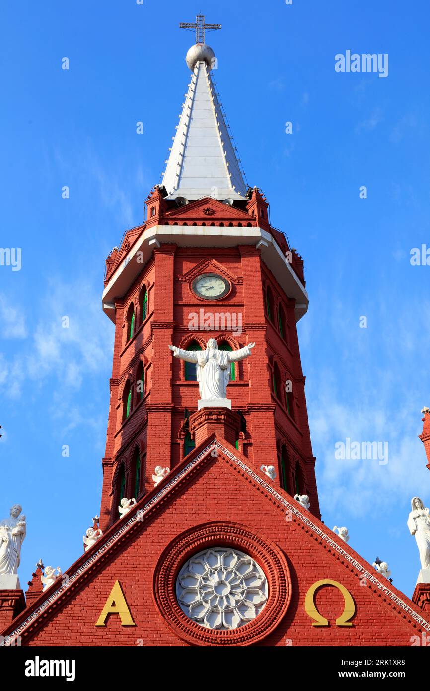 The architecture of Catholic Church, Tangshan City, China Stock Photo ...