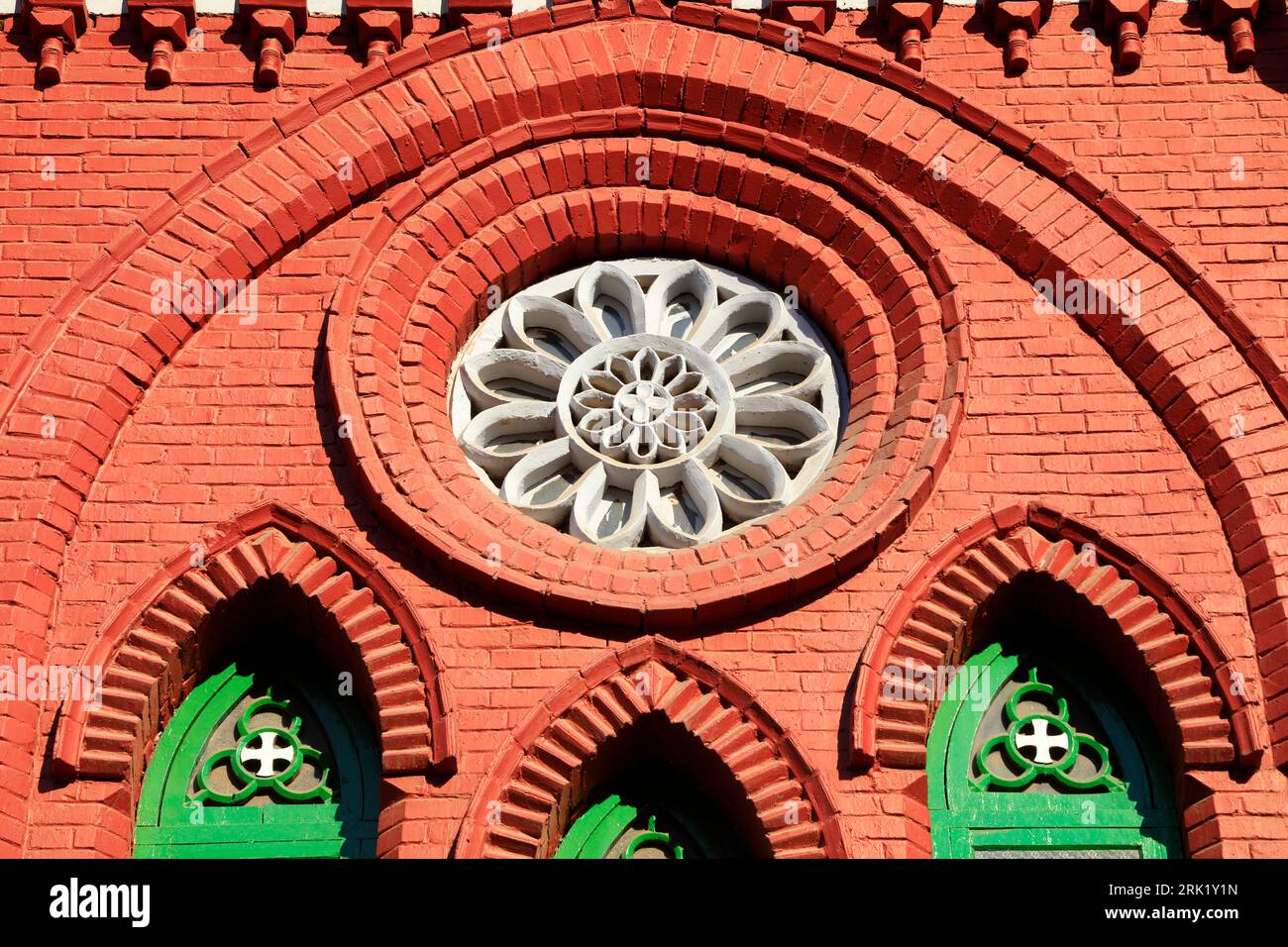 windows in the Catholic Church Stock Photo - Alamy