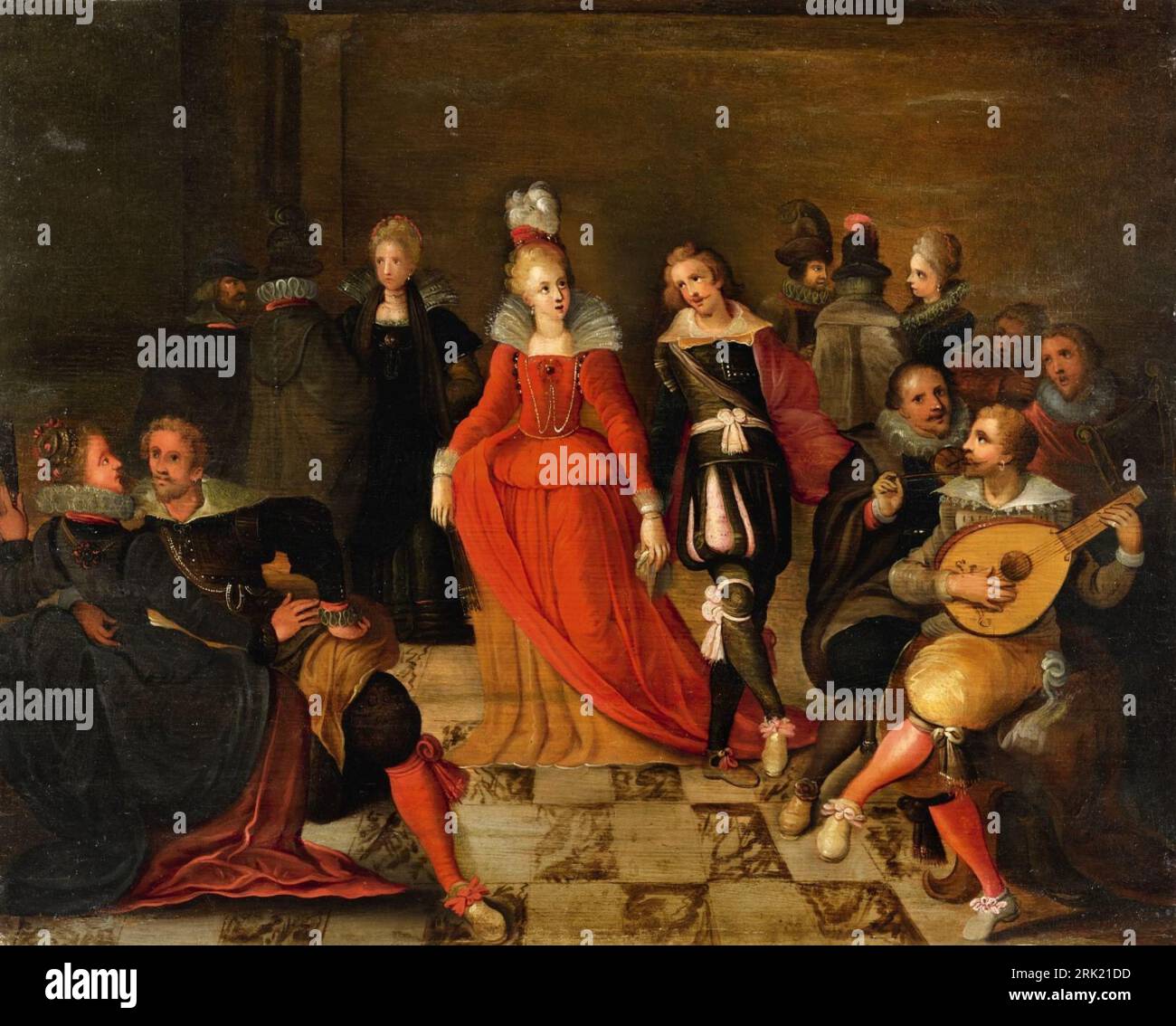 Interior with Merry Company between 1594 and 1621 by Louis de Caullery ...