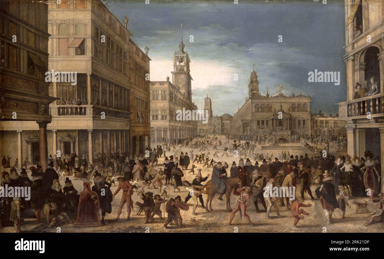 Carnival circa 1615 by Louis de Caullery Stock Photo - Alamy