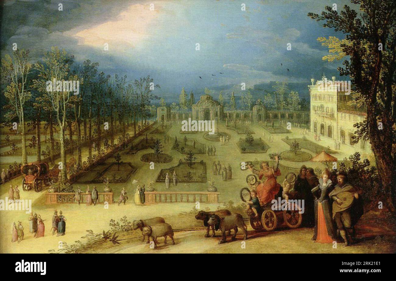 Triumph of Spring between 1615 and 1620 by Louis de Caullery Stock ...