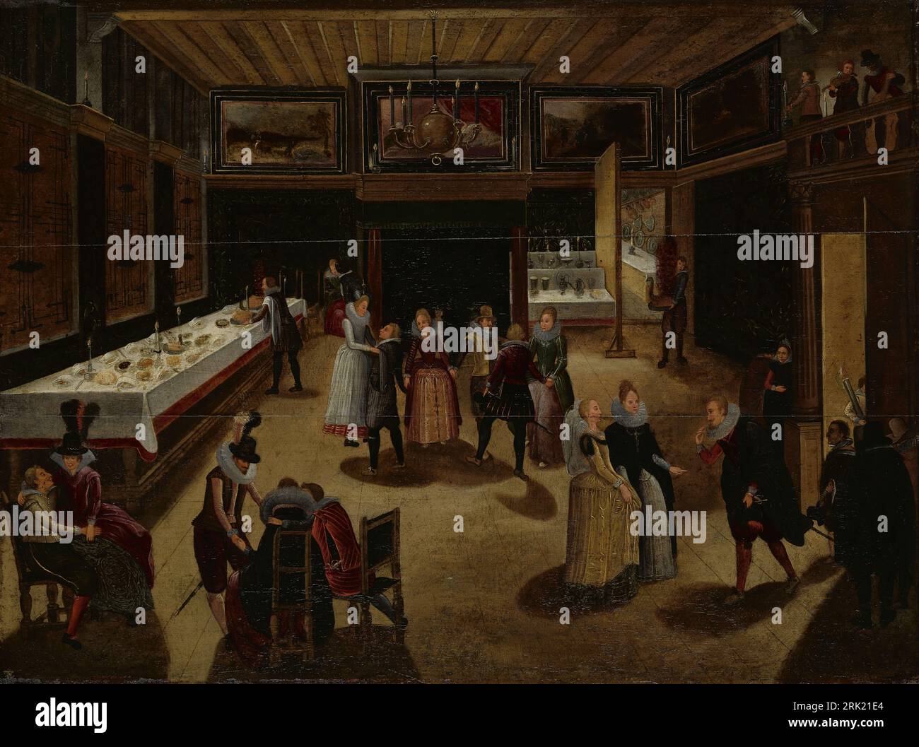 Evening Party between 1600 and 1620 by Louis de Caullery Stock Photo ...