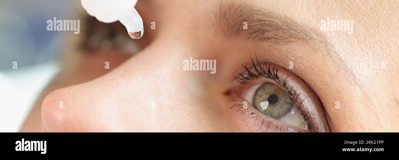 Dripping drops eye pipette hi-res stock photography and images - Alamy